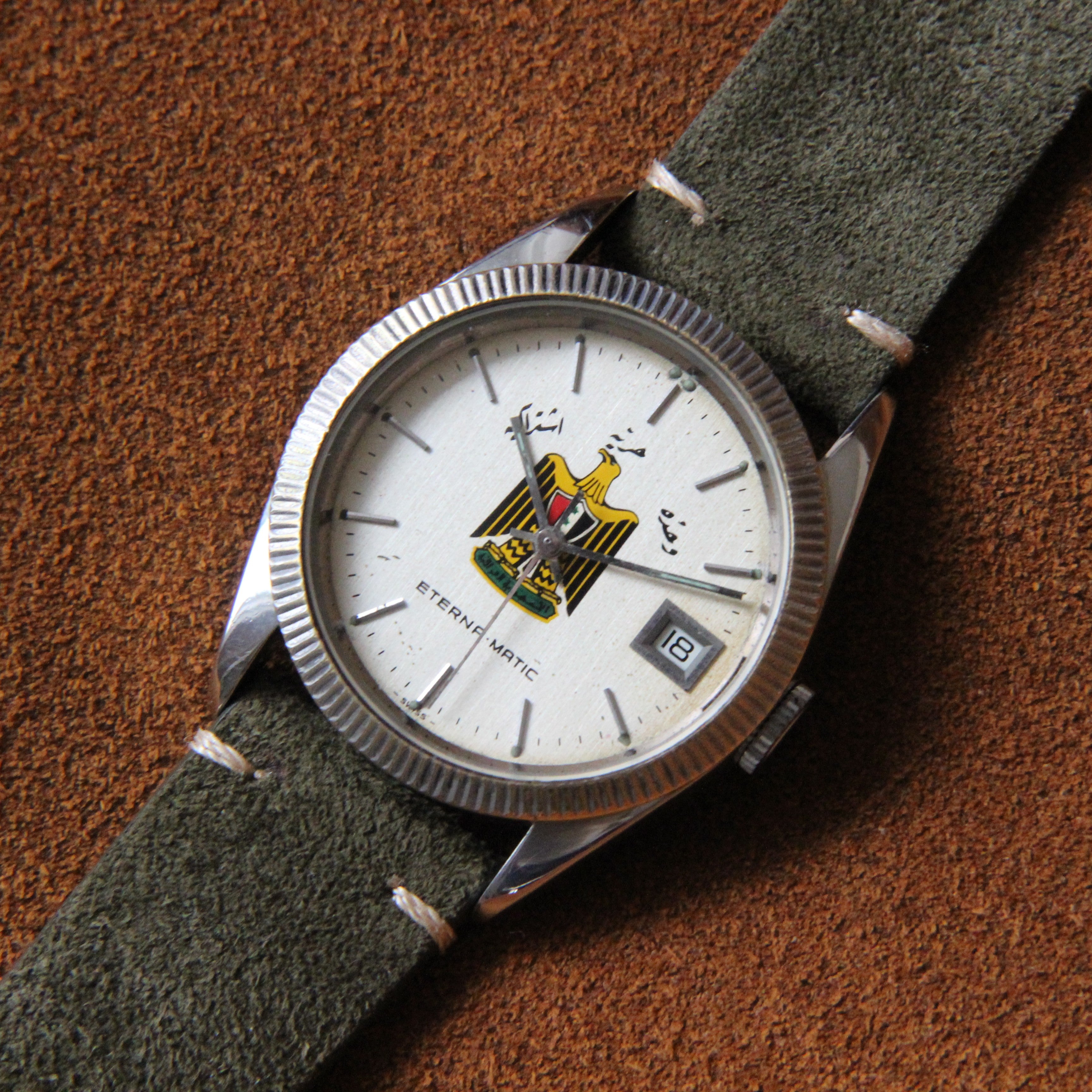 Eterna Matic Pour L'Armée Iraquienne Calibre ETA 2872 1980/1990 – 10h10gmt
